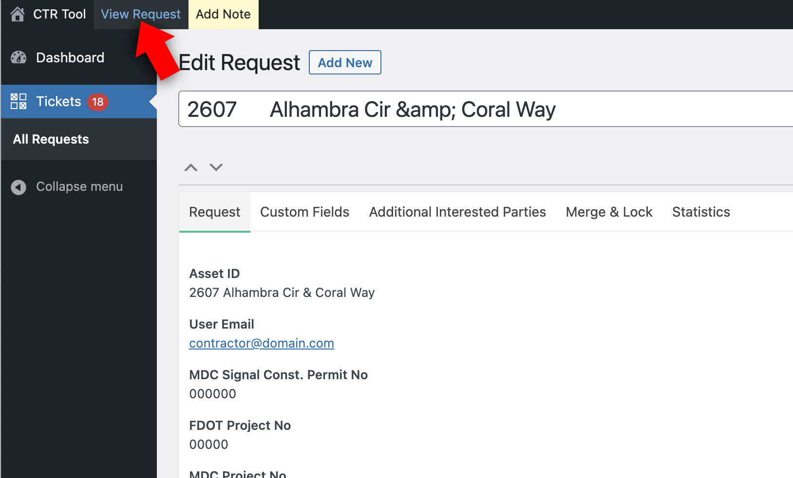 How to print a request – CTR Tool